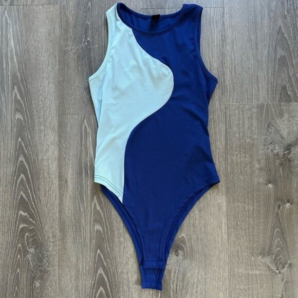 SHEIN | Tops | Shein Royal Blue Ribbed Top | Poshmark